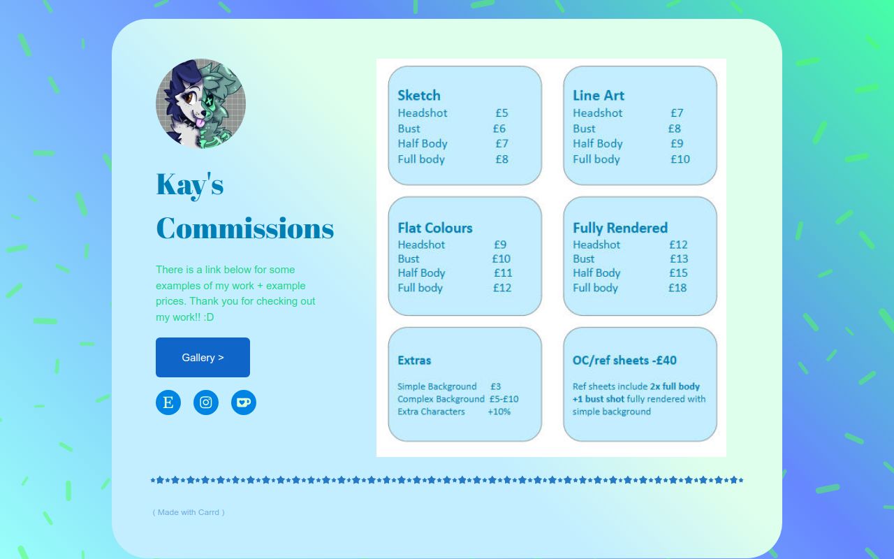 Kay's Commissions